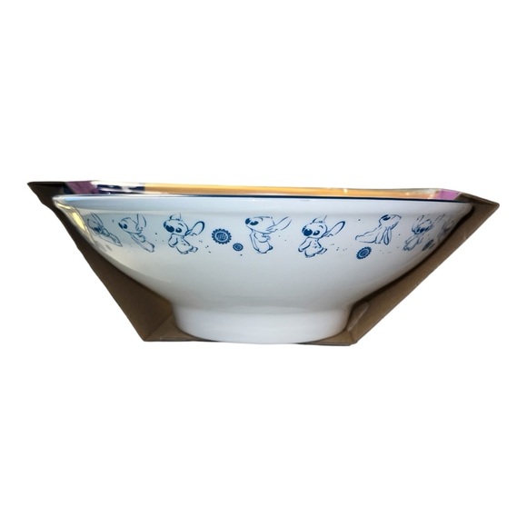 Disney | Dining | Disney Stitch Blue And White Character Bowl | Poshmark